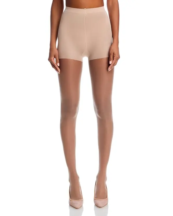 Hue So Silky Sheer Control Top Tights - Natural