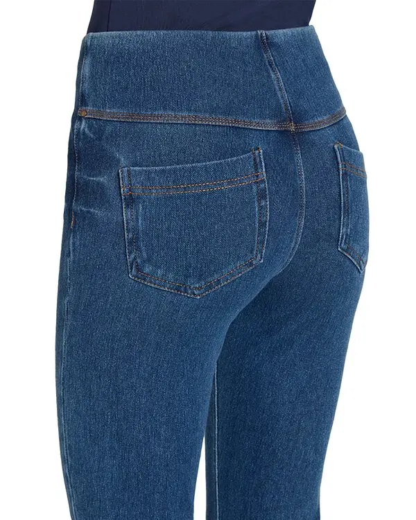 Lyssé Boyfriend Denim Leggings - Mid Wash