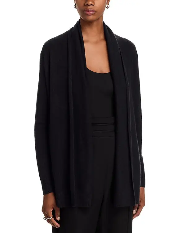 Bloomingdale'S Cashmere Open-front Cardigan - Black