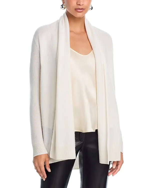 Bloomingdale'S Cashmere Open-front Cardigan - Ivory