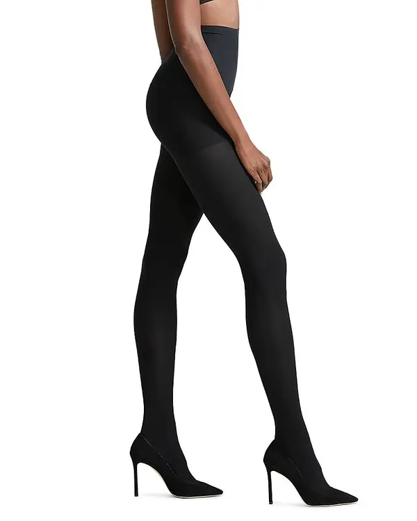 Commando Opaque Control Top Tights - Black