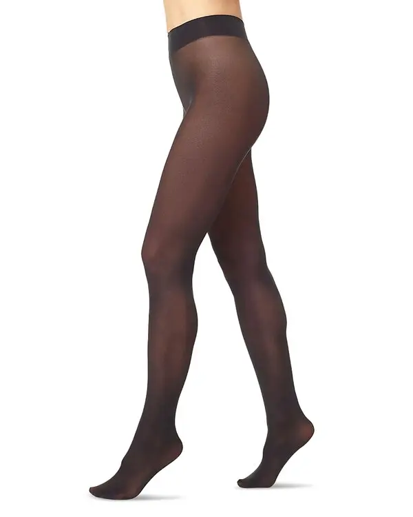 Hue Opaque Sheer Tights - Black
