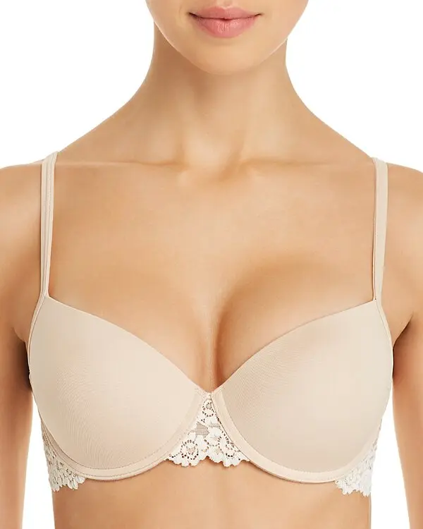 Wacoal Embrace Lace Petite Push-up Bra - Sand