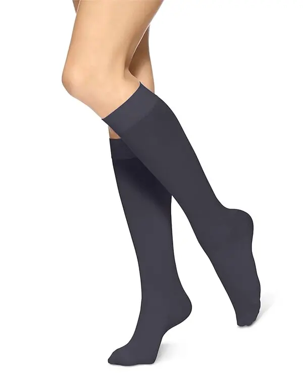 Hue Soft Opaque Knee Highs - Navy
