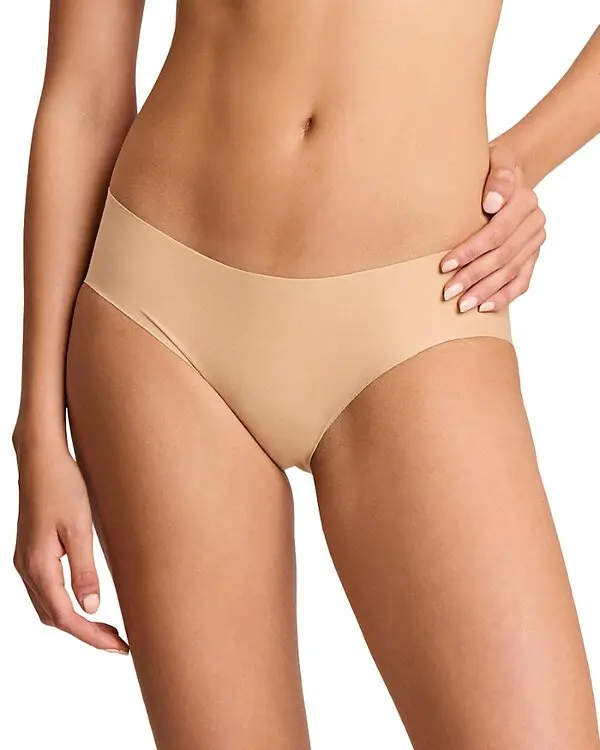 Commando Technical Cotton-blend Bikini Bottom - Beige