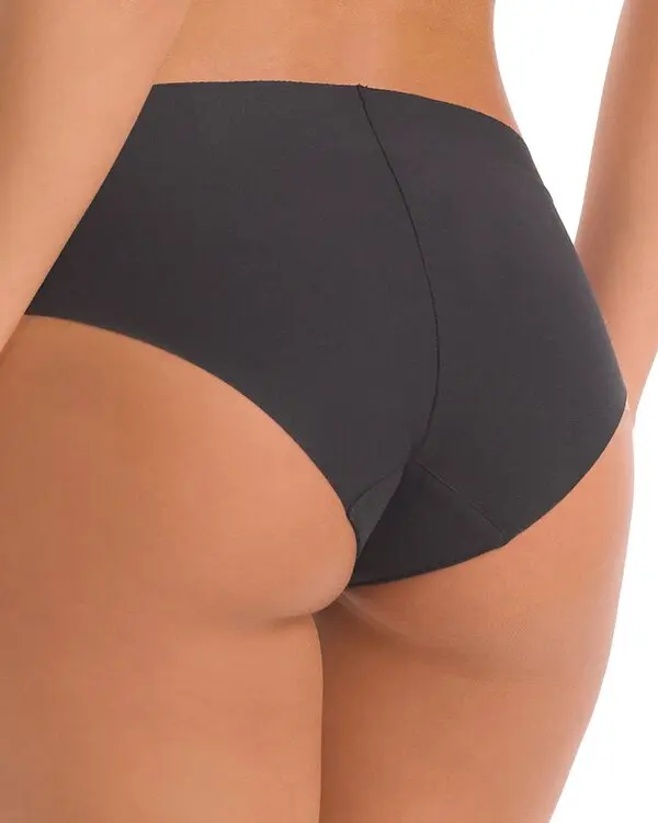 Commando Technical Cotton-blend Bikini Bottom - Black