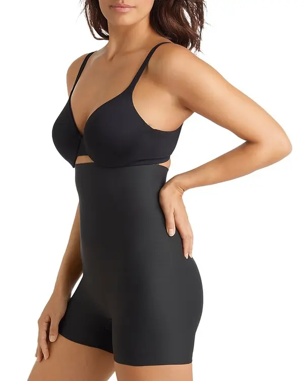 TC FINE INTIMATES Sleek Essentials High Waist Shaper Boyshorts - Black
