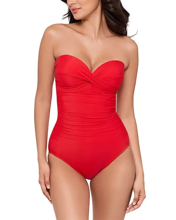 Miraclesuit Rock Solid Madrid One Piece Swimsuit - Poppy