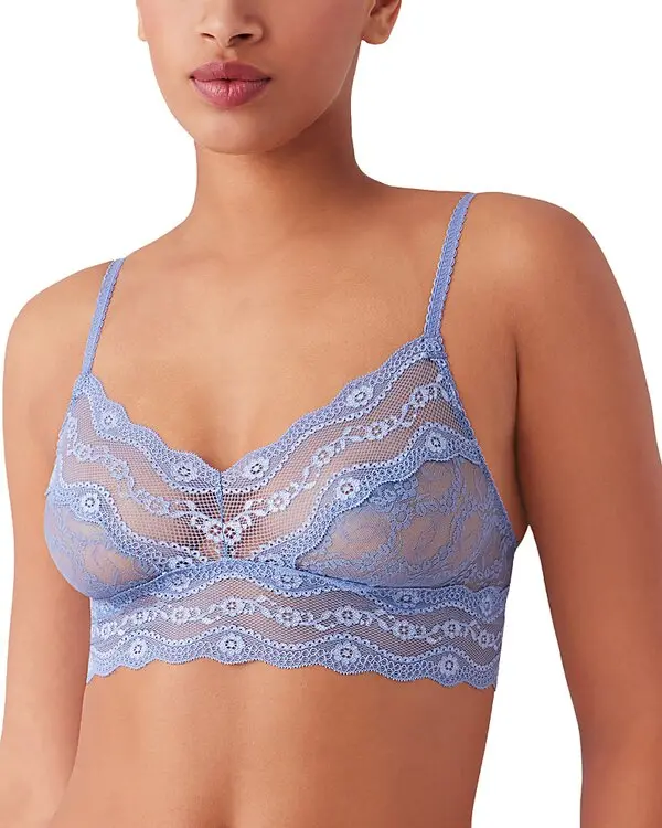 Wacoal B. Tempt'd Lace Kiss Bralette - Country Blue
