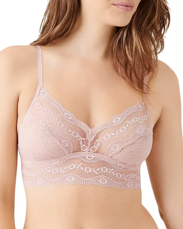 Wacoal B. Tempt'd Lace Kiss Bralette - Rose Smoke