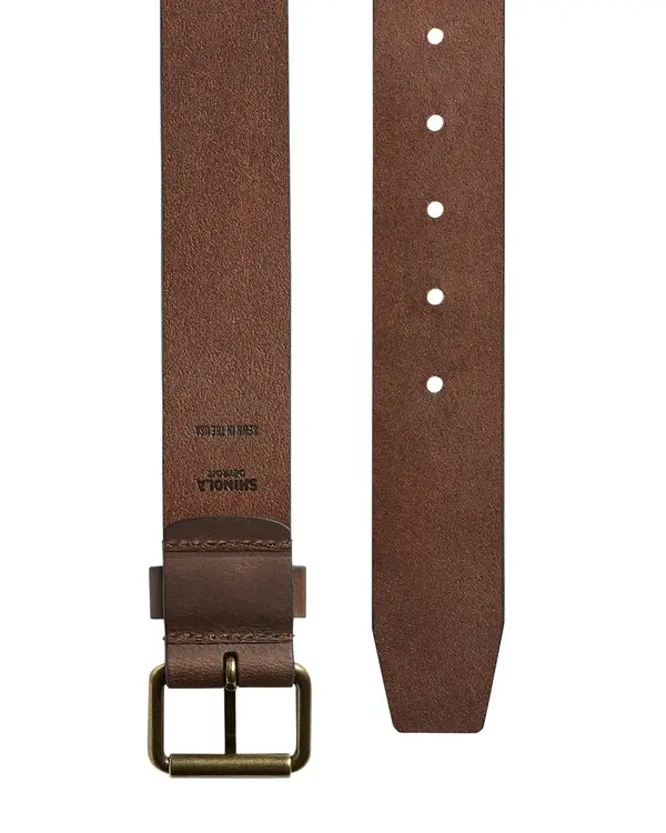Shinola Bridle Leather Rambler Belt - Dark Brown