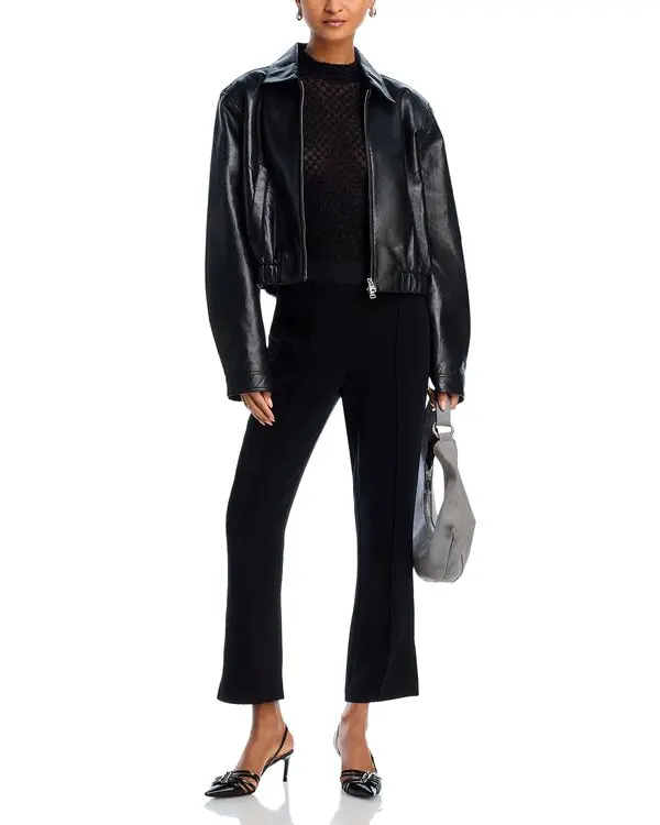 Cinq À Sept Atticus High-waisted Pants - Black