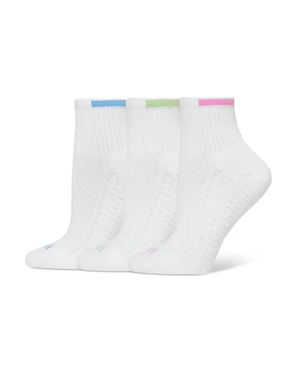 Hue Air Cush Mini Crew Socks Set Of 3 - Tipped Pack