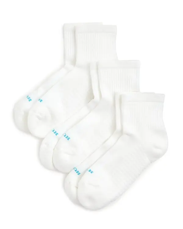 Hue Air Cush Mini Crew Socks Set Of 3 - White