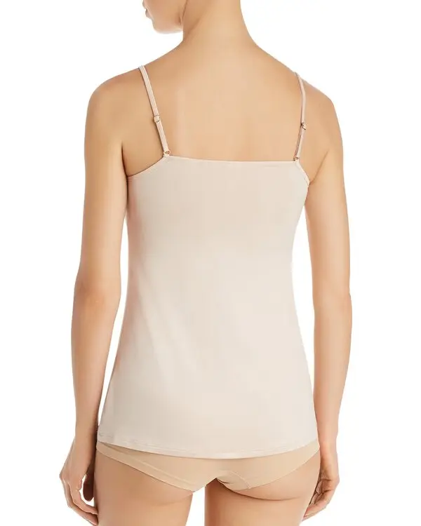 Hanro Satin Deluxe Spaghetti Strap Camisole - Natural