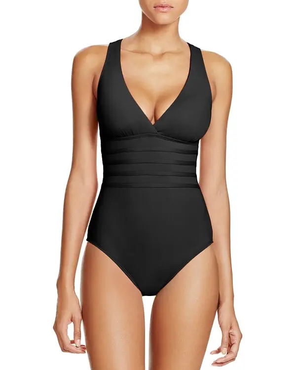 La Blanca Island Goddess One Piece Swimsuit - Black