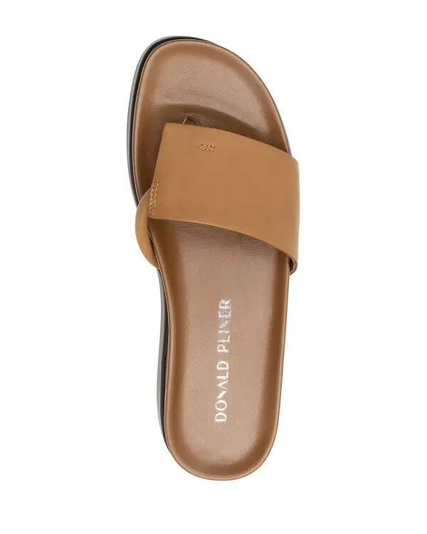 DONALD PLINER Fifi Platform Wedge Sandals - Saddle