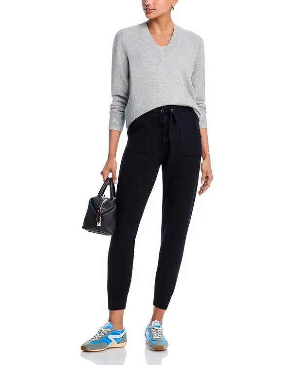 Bloomingdale'S C Exclusive Cashmere Jogger Pants - Black