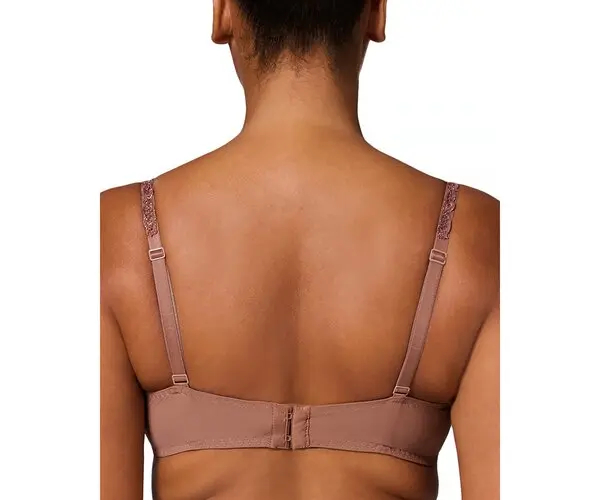 Simone Perele Saga Lace Mesh Demi Bra - Tender Brown