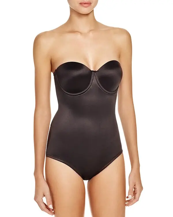 TC FINE INTIMATES Extra Firm Strapless Bodybriefer - Black