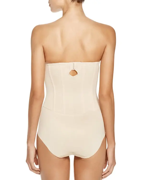 TC FINE INTIMATES Extra Firm Strapless Bodybriefer - Warm Beige
