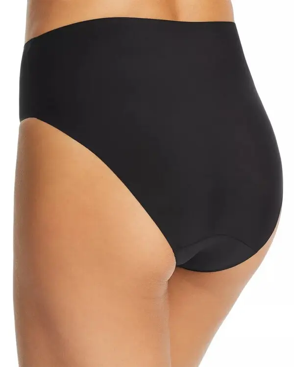 TC FINE INTIMATES Micro High-cut Briefs, Set Of 3 - Deep Black