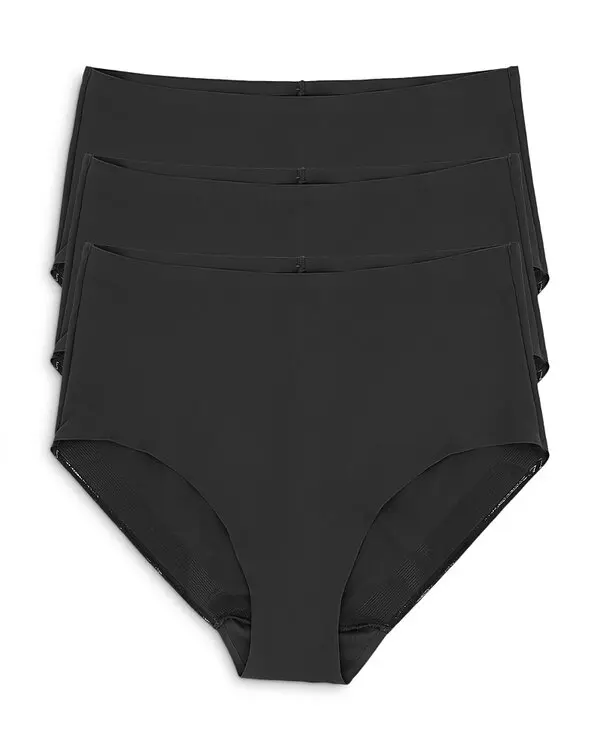TC FINE INTIMATES Micro Briefs, Set Of 3 - Deep Black