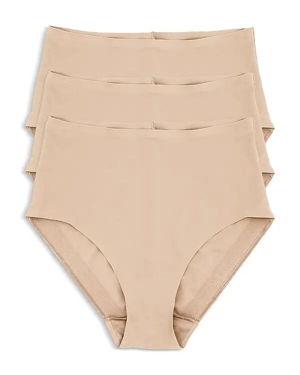 TC FINE INTIMATES Micro Briefs, Set Of 3 - Warm Beige