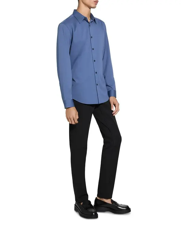 Theory Sylvain Shirt In Structure Knit - Bering