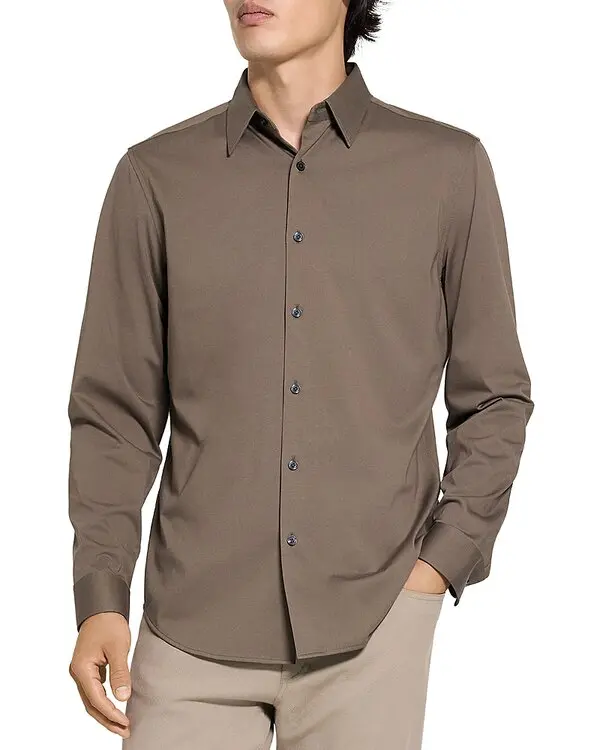 Theory Sylvain Structure Knit Shirt - Morel