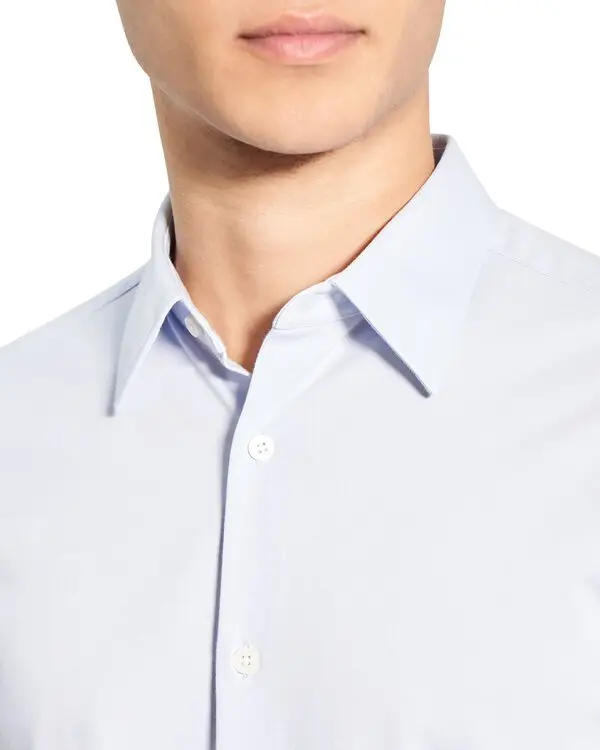 Theory Sylvain Shirt In Structure Knit - Olympic