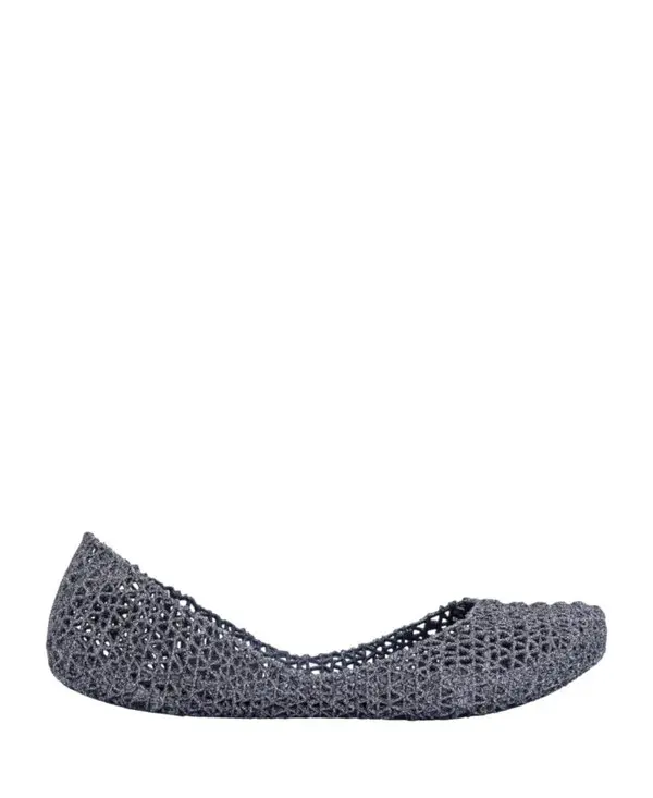 Melissa Camppap Vii Slip On Flats - Blue/glitter