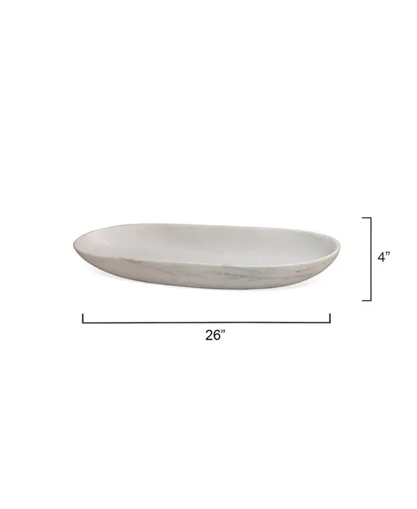 JAMIE YOUNG CO. Long Oval Marble Bowl