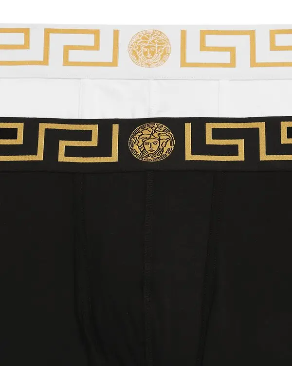 Versace Logo Trunks Pack Of 2 - Black/white