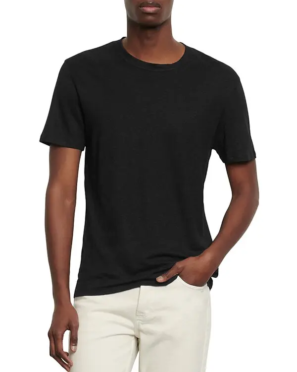 Sandro Clash Linen Tee - Black