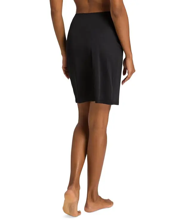 Hanro Satin Deluxe Slip Skirt - Black