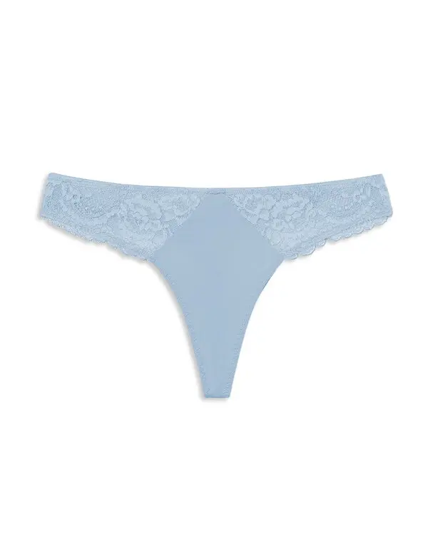 SKARLETT BLUE Minx Lace Front Thong - Blue Moon