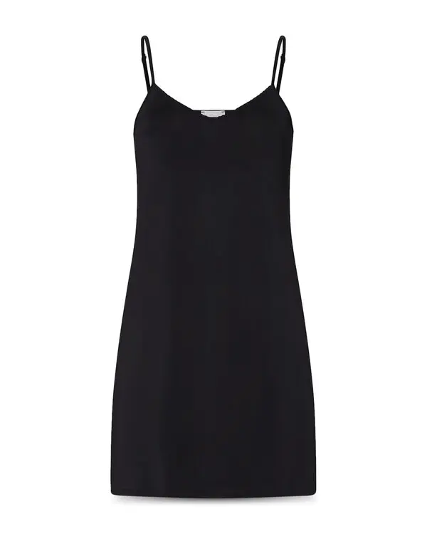 Hanro Satin Deluxe Slip Dress - Black