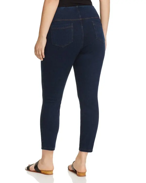 Lyssé Toothpick Crop Denim Leggings - Indigo