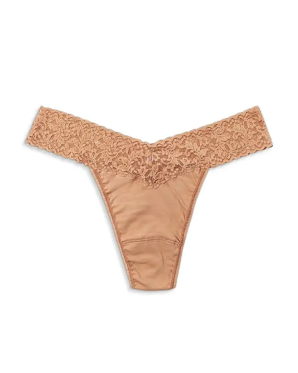 Hanky Panky Cotton With A Conscience Original-rise Thong - Sun Tan