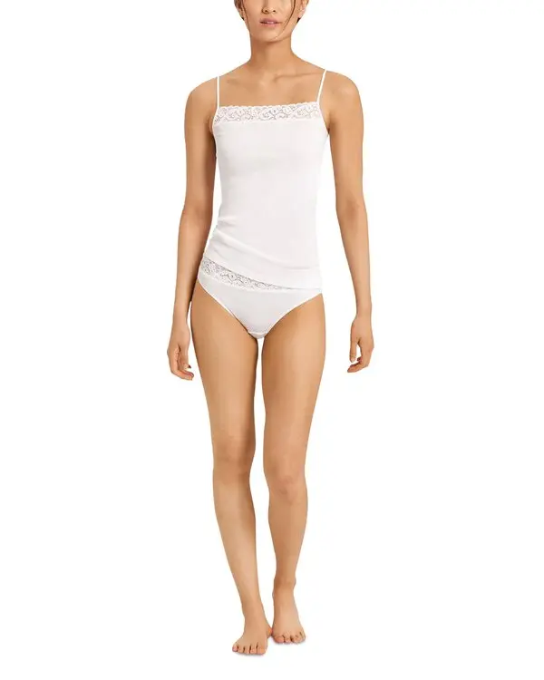 Hanro Moments Spaghetti Strap Camisole - White