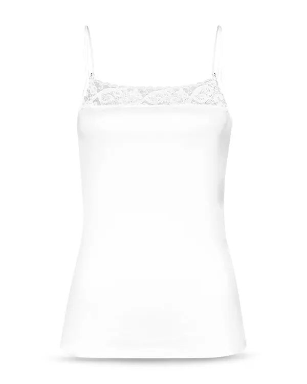 Hanro Moments Spaghetti Strap Camisole - White