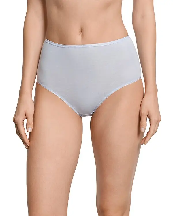 Hanro Cotton Seamless Full Briefs - Blue Dove