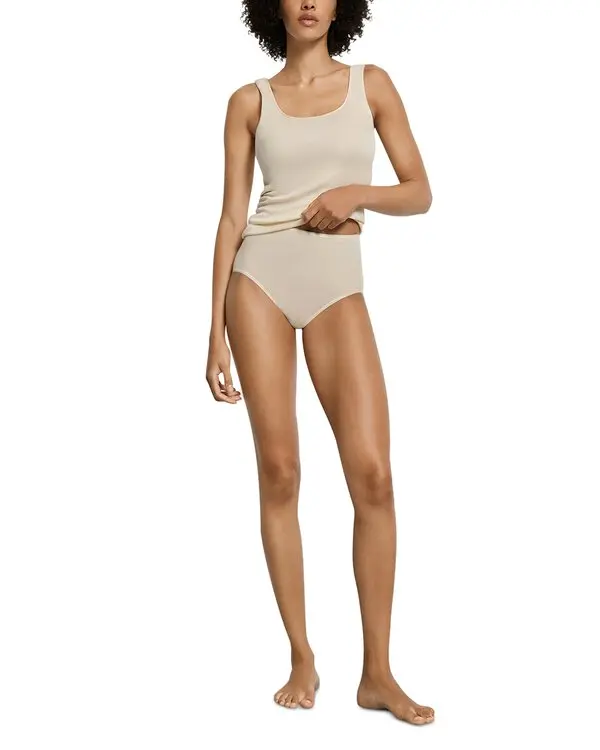 Hanro Cotton Seamless Full Briefs - Summer Sand