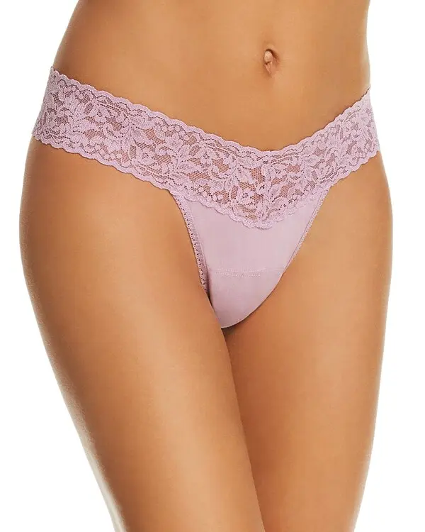 Hanky Panky Supimacotton Low-rise Thong - Water Lily
