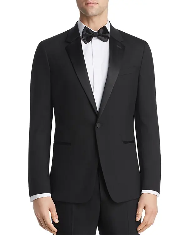 Theory Chambers Slim Fit Tuxedo Jacket - Black