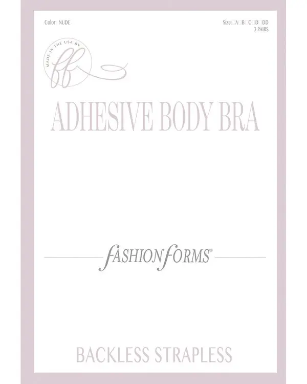 Fashion Forms Adhesive Body Bras, Set Of 3 - Nude