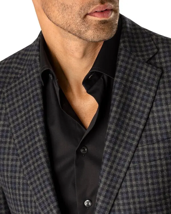 Eton Slim Fit Signature Twill Dress Shirt - Black