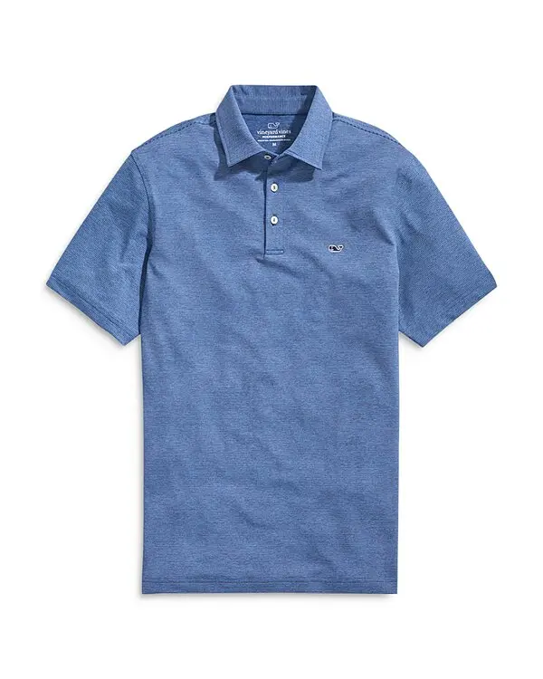 Vineyard Vines St. Jean Stripe Sankaty Regular Fit Polo Shirt - Blue Depth Tejeda