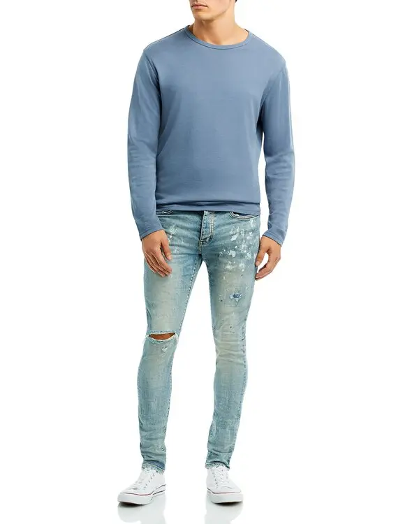PURPLE BRAND Slim Fit Painter Jeans - Light Indigo